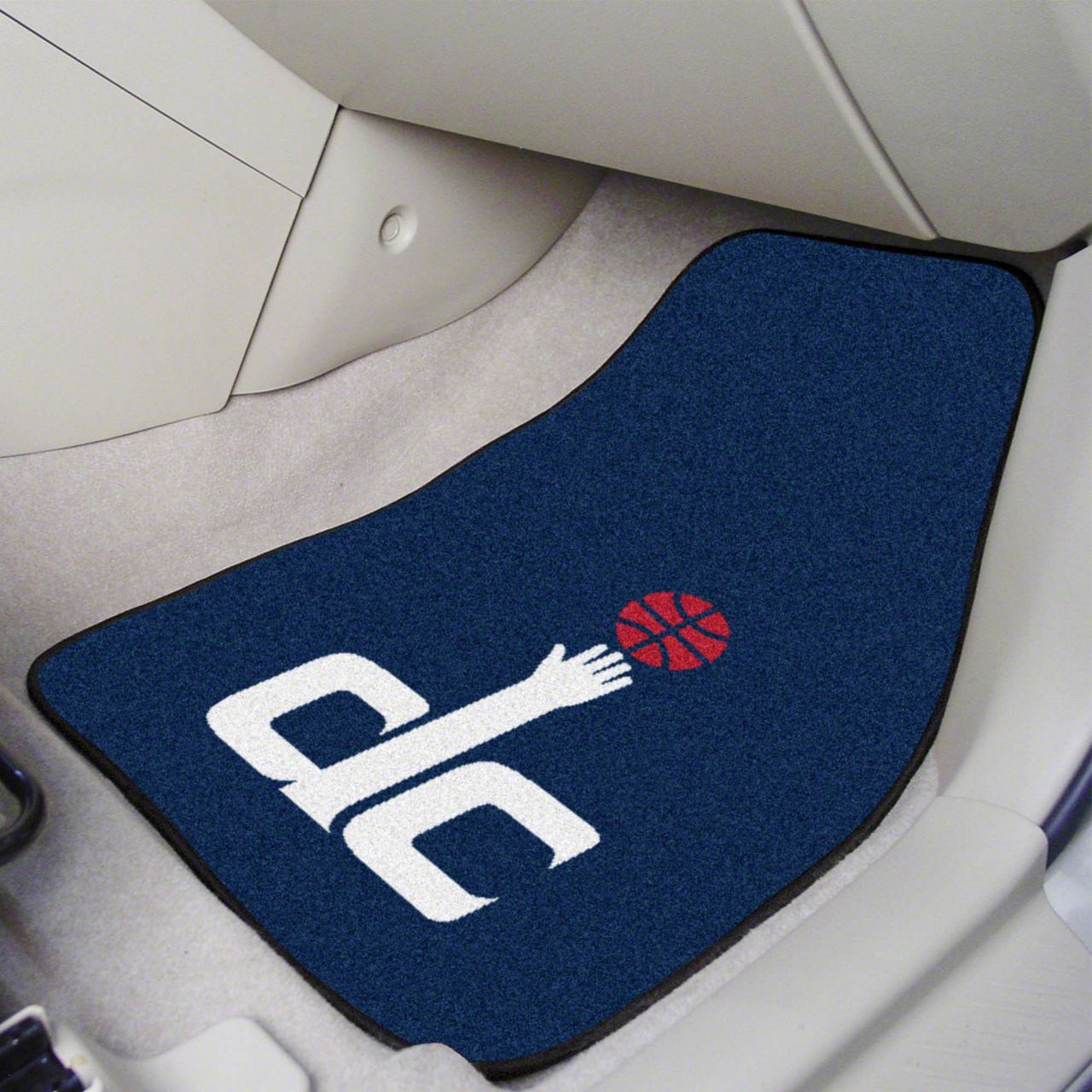 Mach-E Carpet Front Floor Mats with Washington Wizards Logo; Blue ...