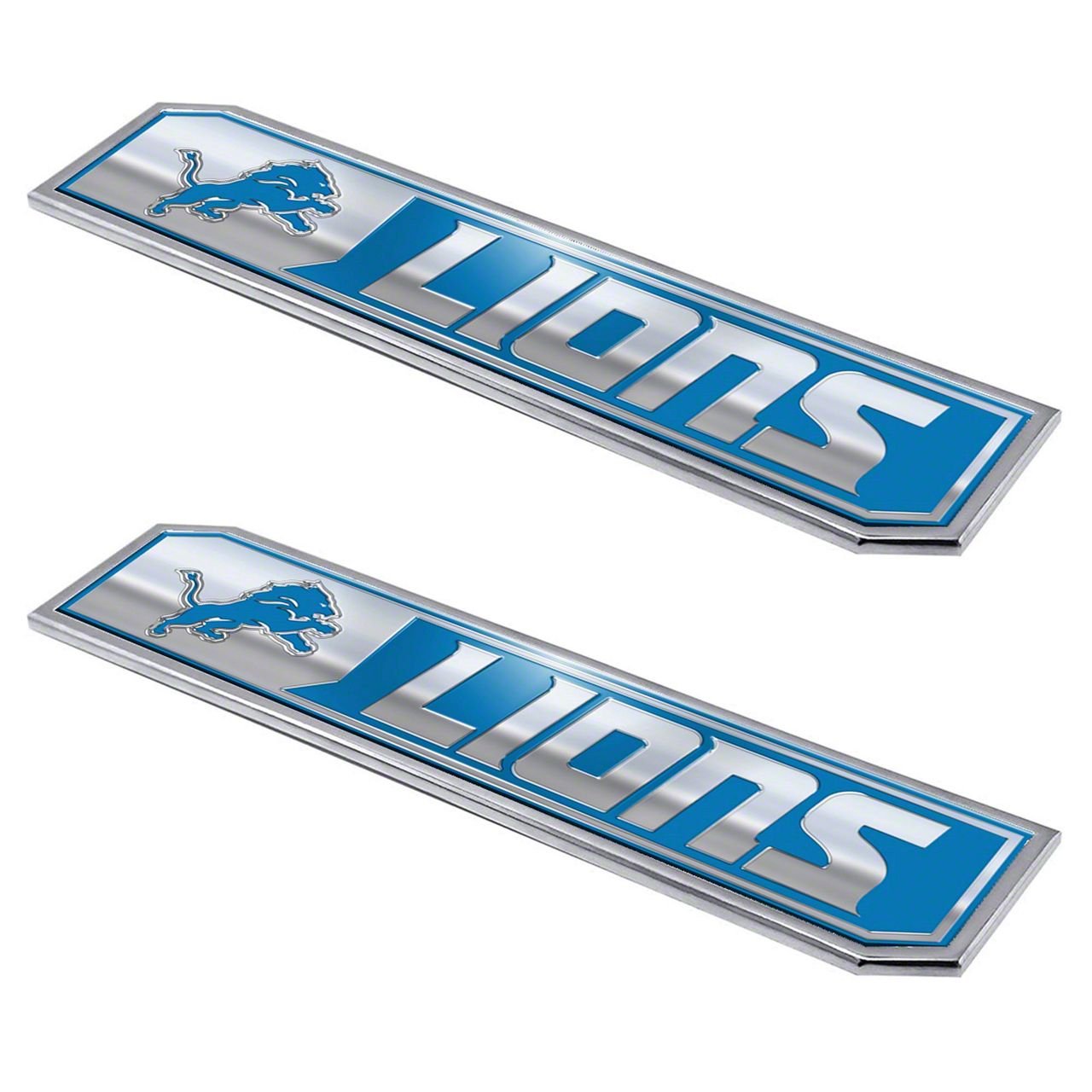 Mach-E Detroit Lions Embossed Emblems; Blue (Universal; Some Adaptation ...
