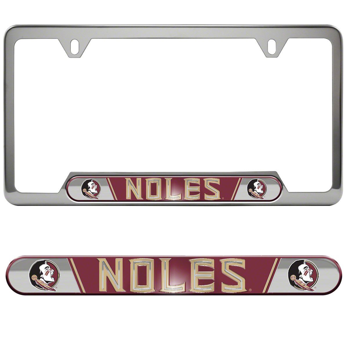 Mach-E Embossed License Plate Frame with Florida State University Logo ...