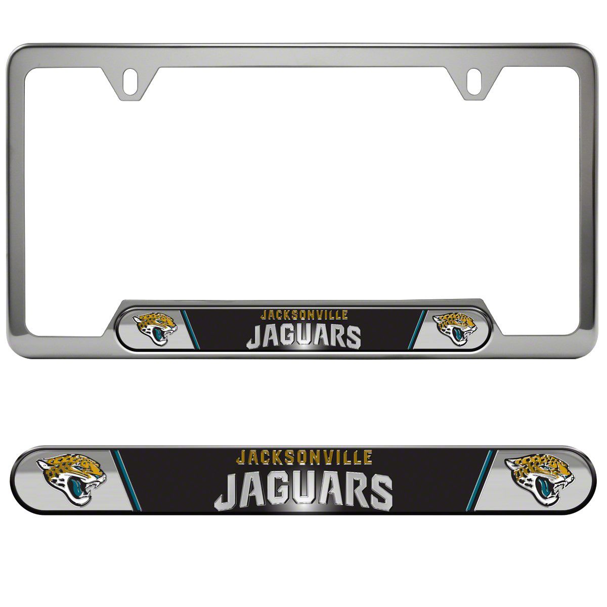 Mach-E Embossed License Plate Frame with Jacksonville Jaguars Logo ...
