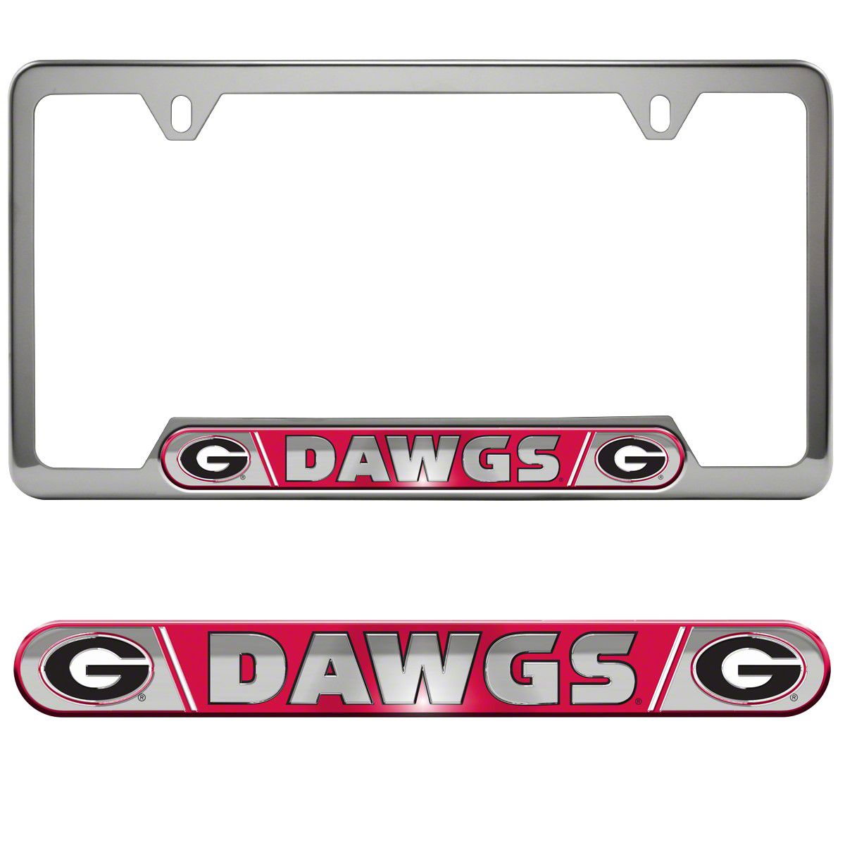 Mach-E Embossed License Plate Frame with University of Georgia Logo ...