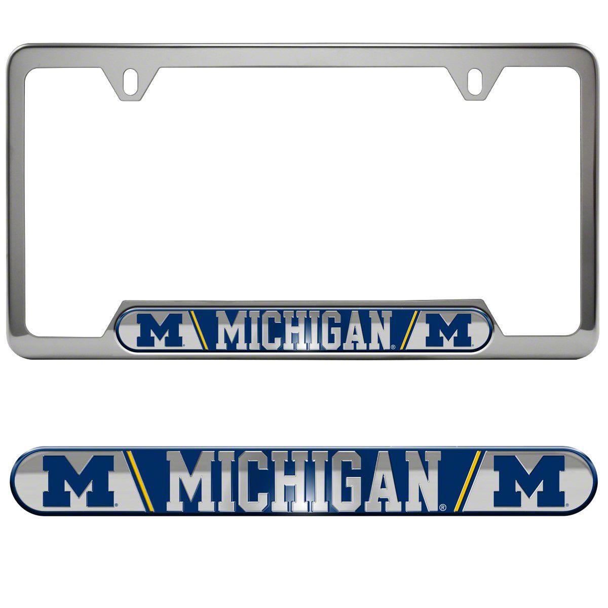 Mach-E Embossed License Plate Frame with University of Michigan Logo ...