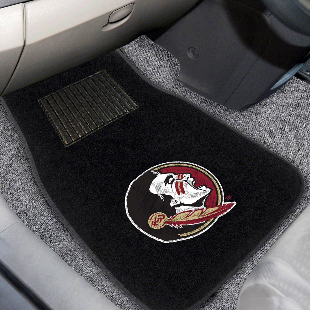 Mach-E Embroidered Front Floor Mats with Florida State University Logo ...