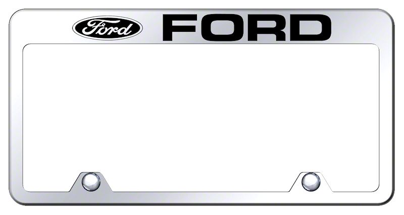 Mach-E Ford Laser Etched Inverted License Plate Frame; Mirrored ...