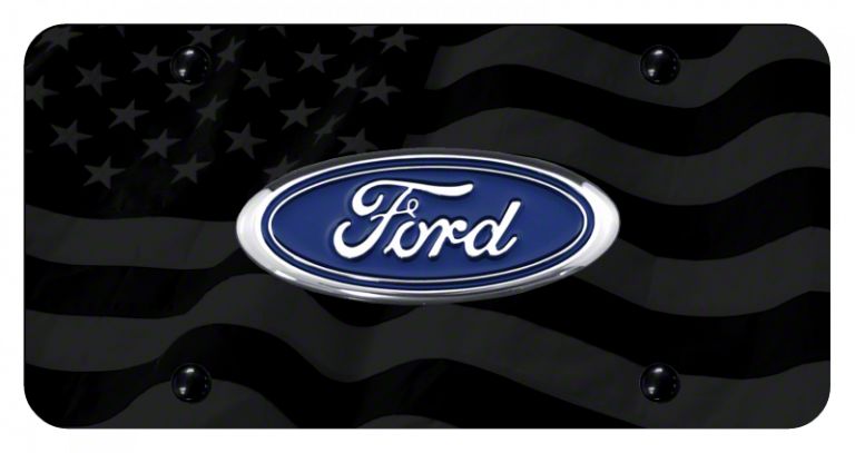 Mach-E Ford License Plate; Wave Flag (Universal; Some Adaptation May Be ...