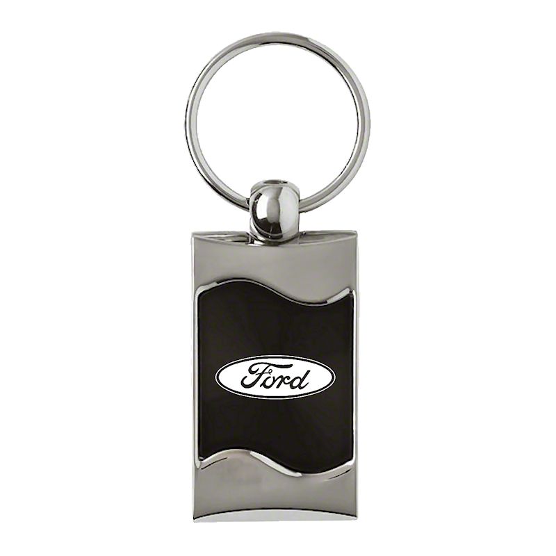 Mach-E Ford Rectangular Wave Key Fob - Free Shipping