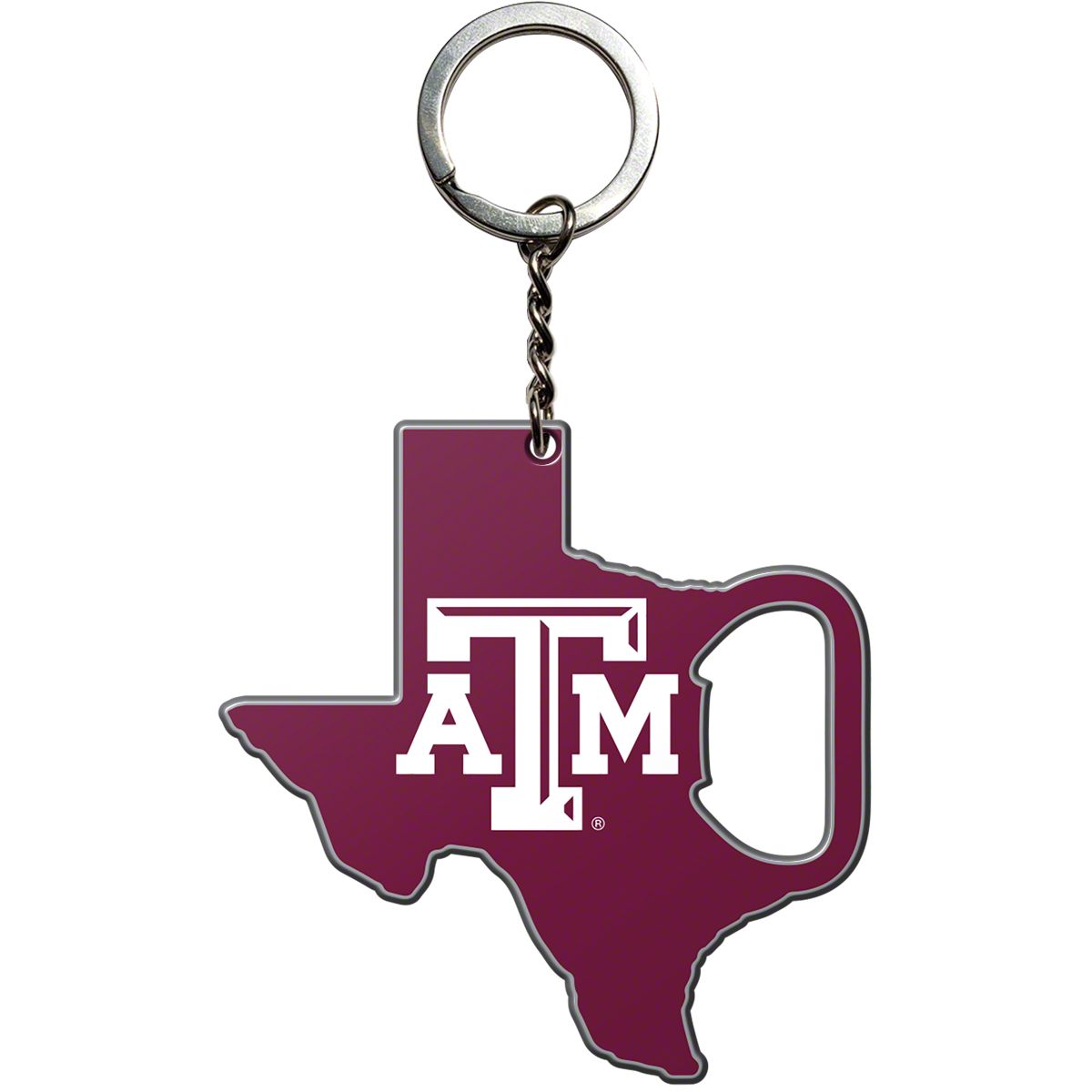 Mach-E Keychain Bottle Opener with Texas A&M University Logo; Red ...