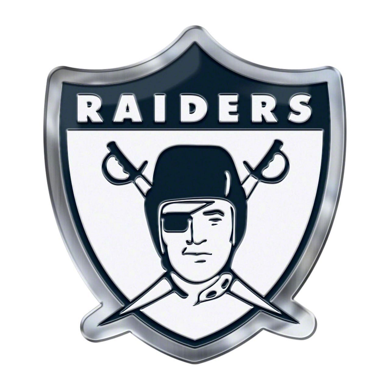 Mach-E Las Vegas Raiders Embossed Emblem; Black (Universal; Some ...