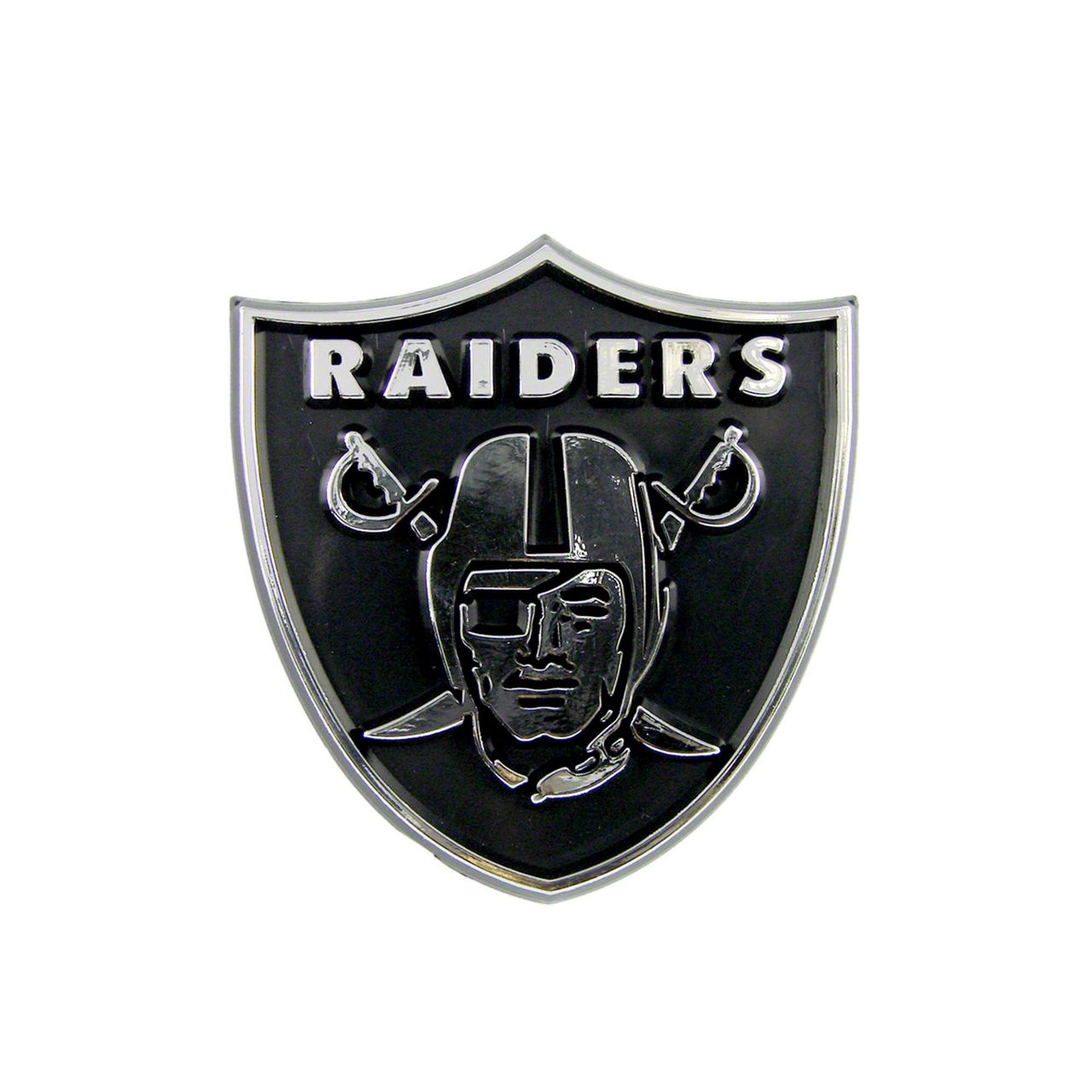 Mach-E Las Vegas Raiders Molded Emblem; Chrome (Universal; Some ...