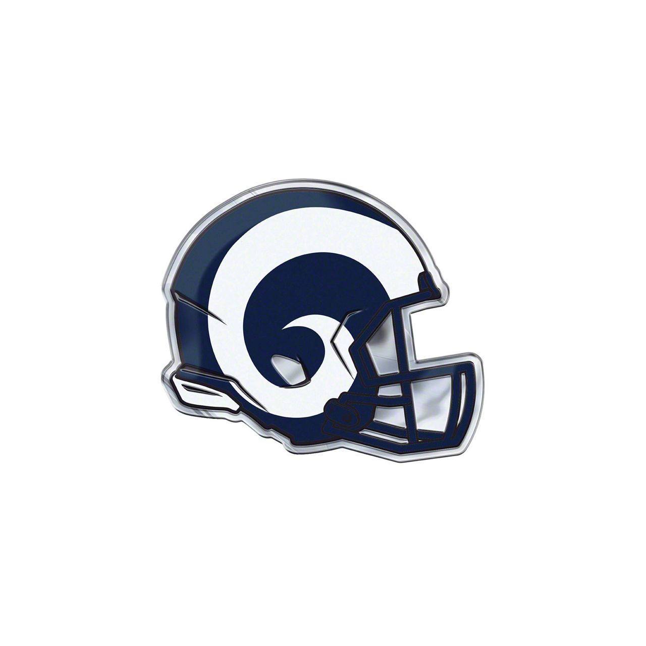 Mach-E Los Angeles Rams Embossed Helmet Emblem; Blue (Universal; Some ...