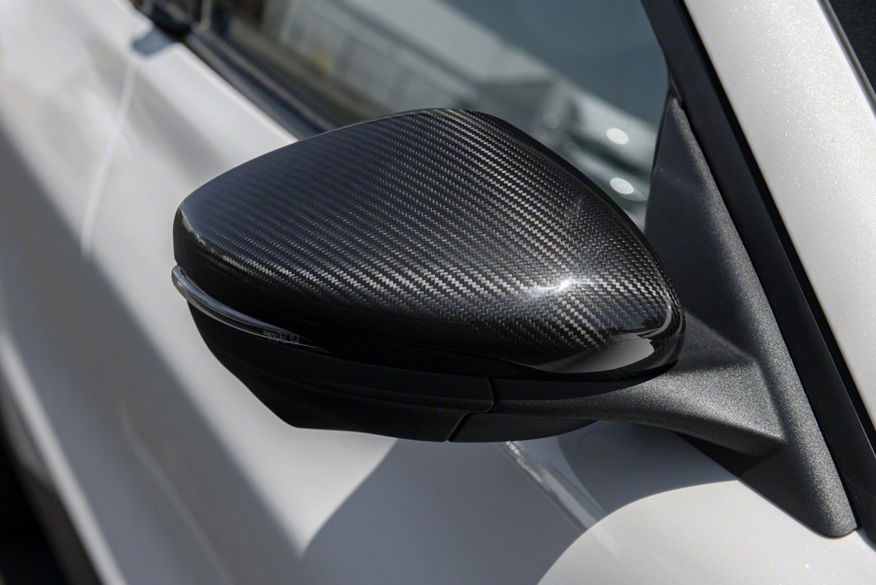 Mach-E Mirror Covers; Carbon Fiber (21-26 Mustang Mach-E) - Free Shipping