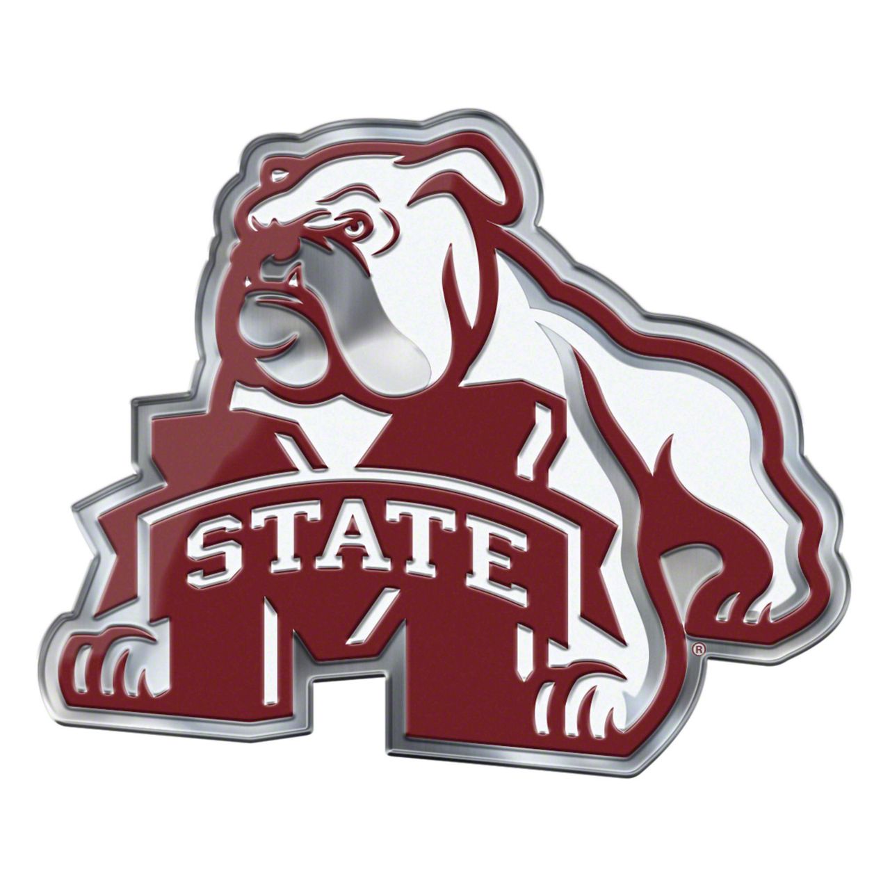 Mach-E Mississippi State University Embossed Emblem; Maroon (Universal ...