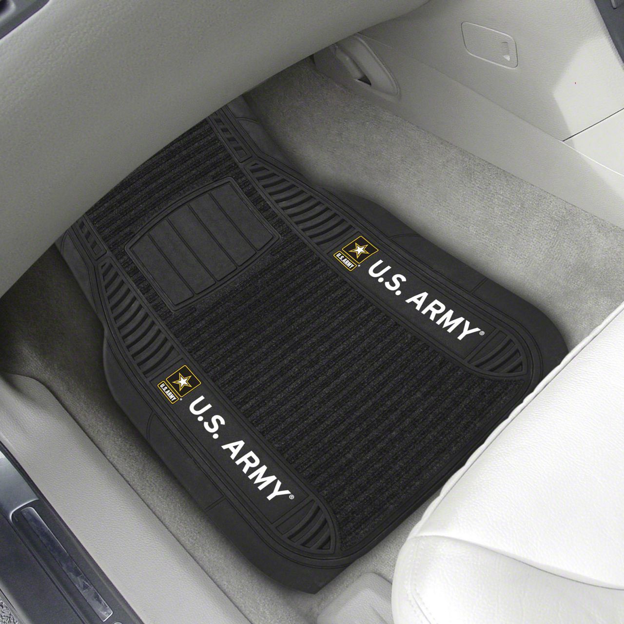 Mach-E Molded Front Floor Mats with U.S. Army Logo (Universal; Some ...