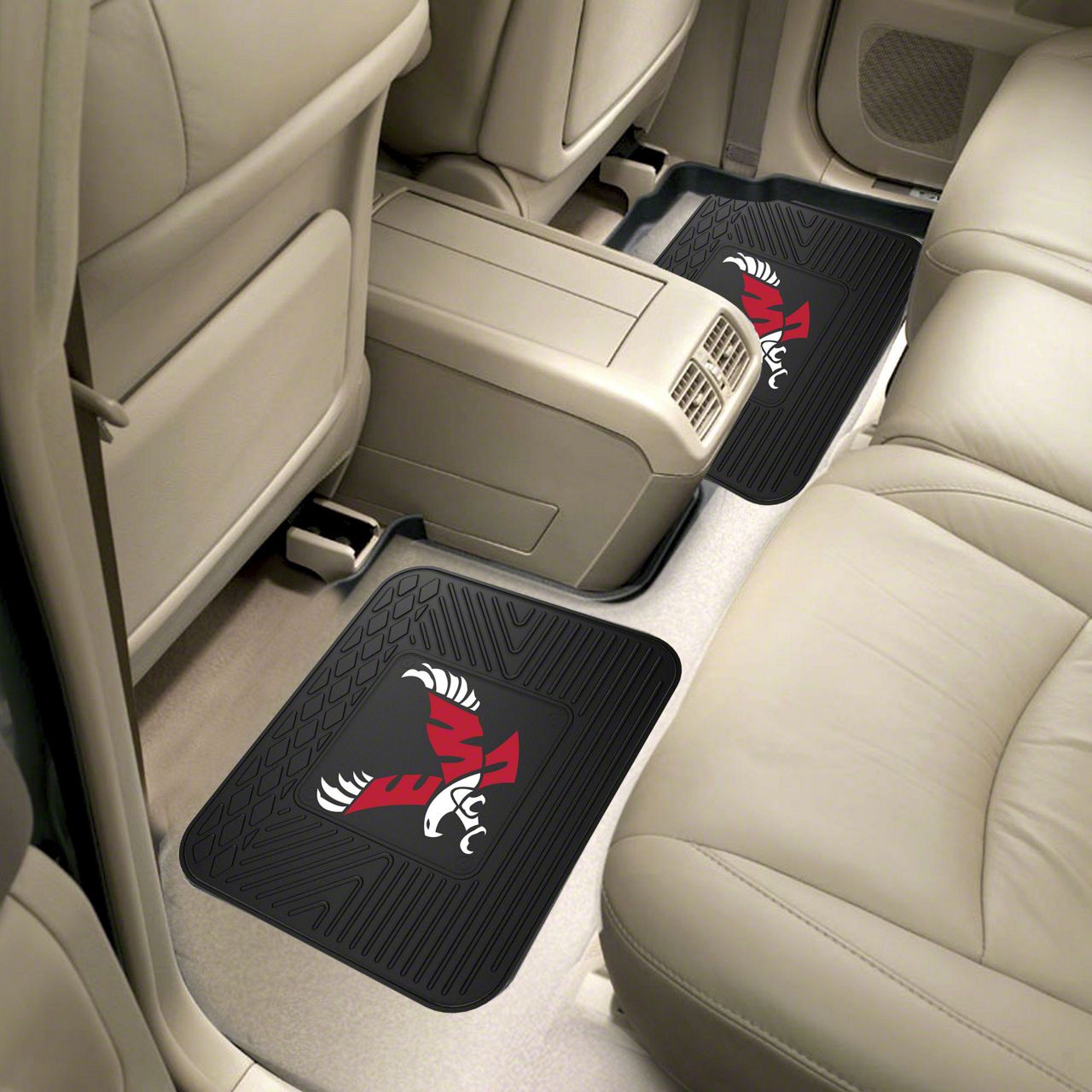 Mach-E Molded Rear Floor Mats with Eastern Washington University Logo ...