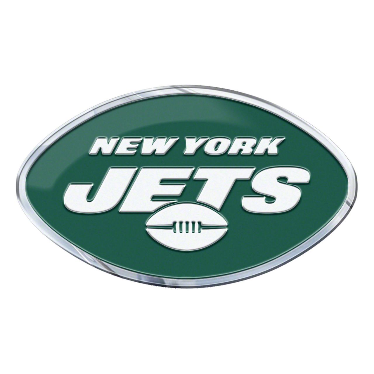 Mach-E New York Jets Embossed Emblem; Green (Universal; Some Adaptation ...