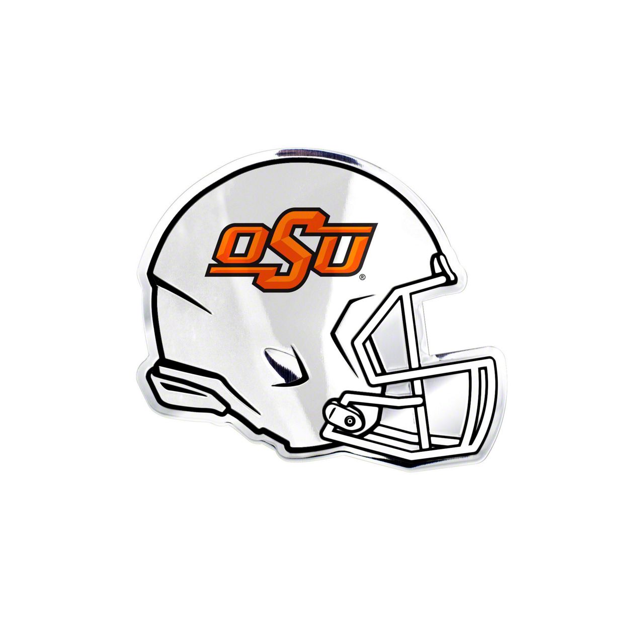 Mach-E Oklahoma State University Embossed Helmet Emblem; Orange ...