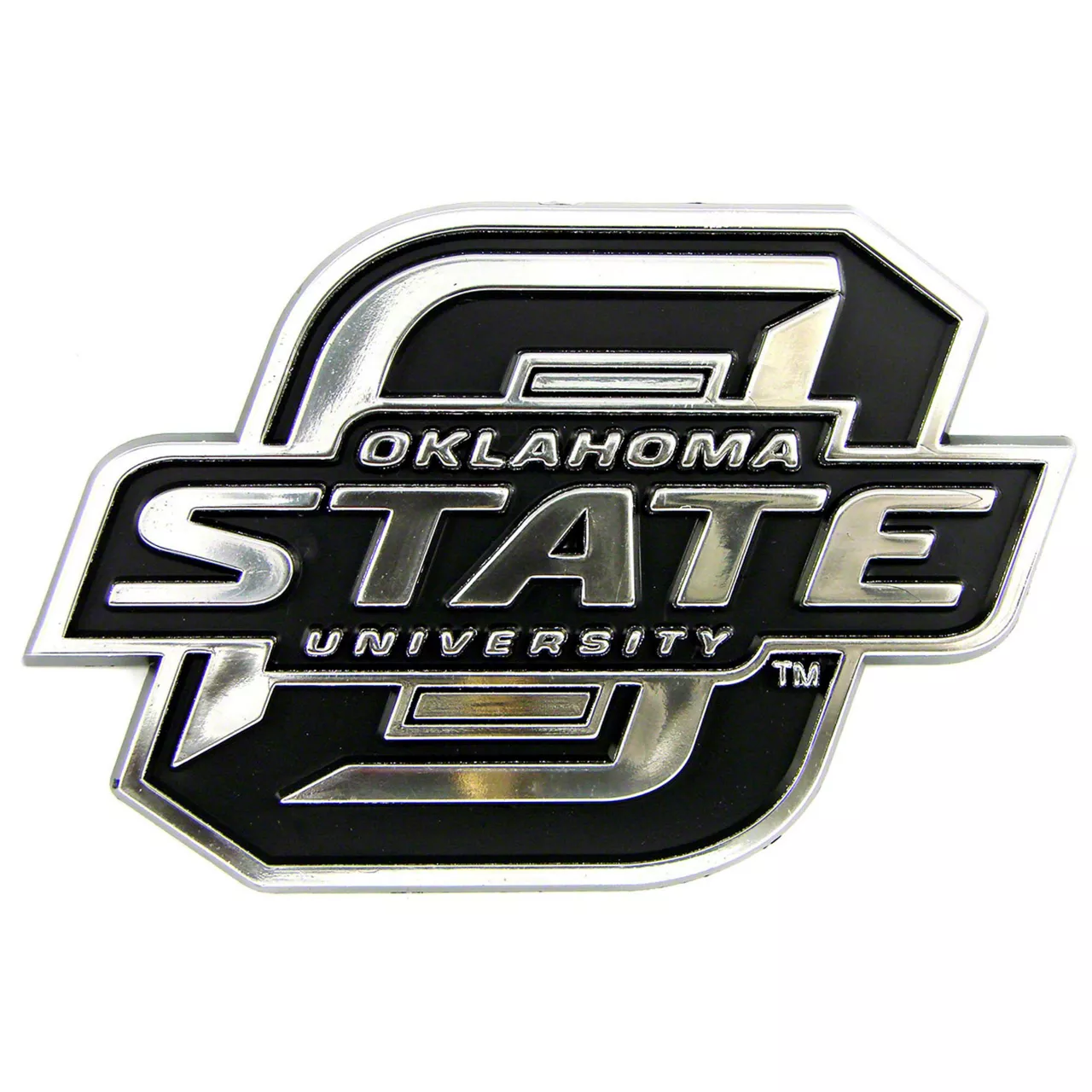 Mach-E Oklahoma State University Molded Emblem; Chrome (Universal; Some ...