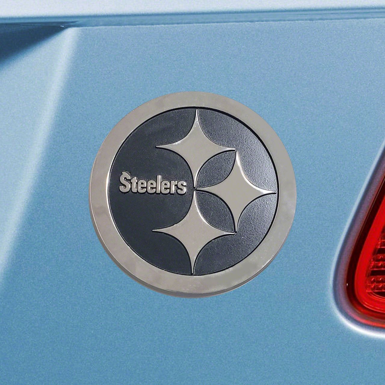 Mach-E Pittsburgh Steelers Emblem; Chrome (Universal; Some Adaptation ...