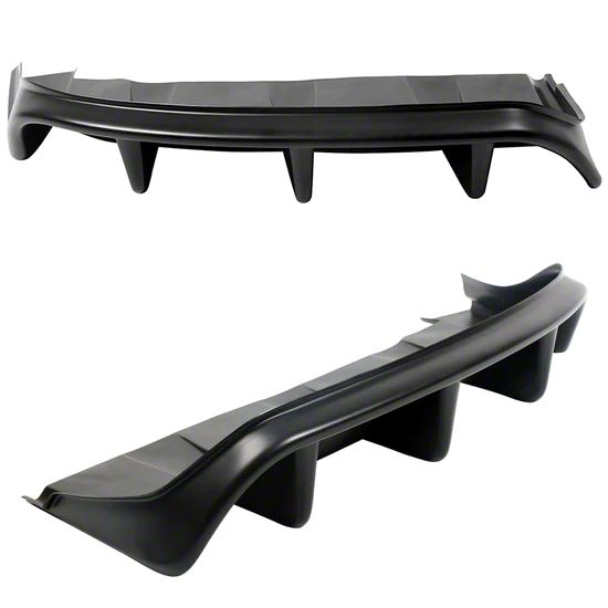 Mach-E Rear Bumper Lip Diffuser; Matte Black (21-25 Mustang Mach-E GT ...