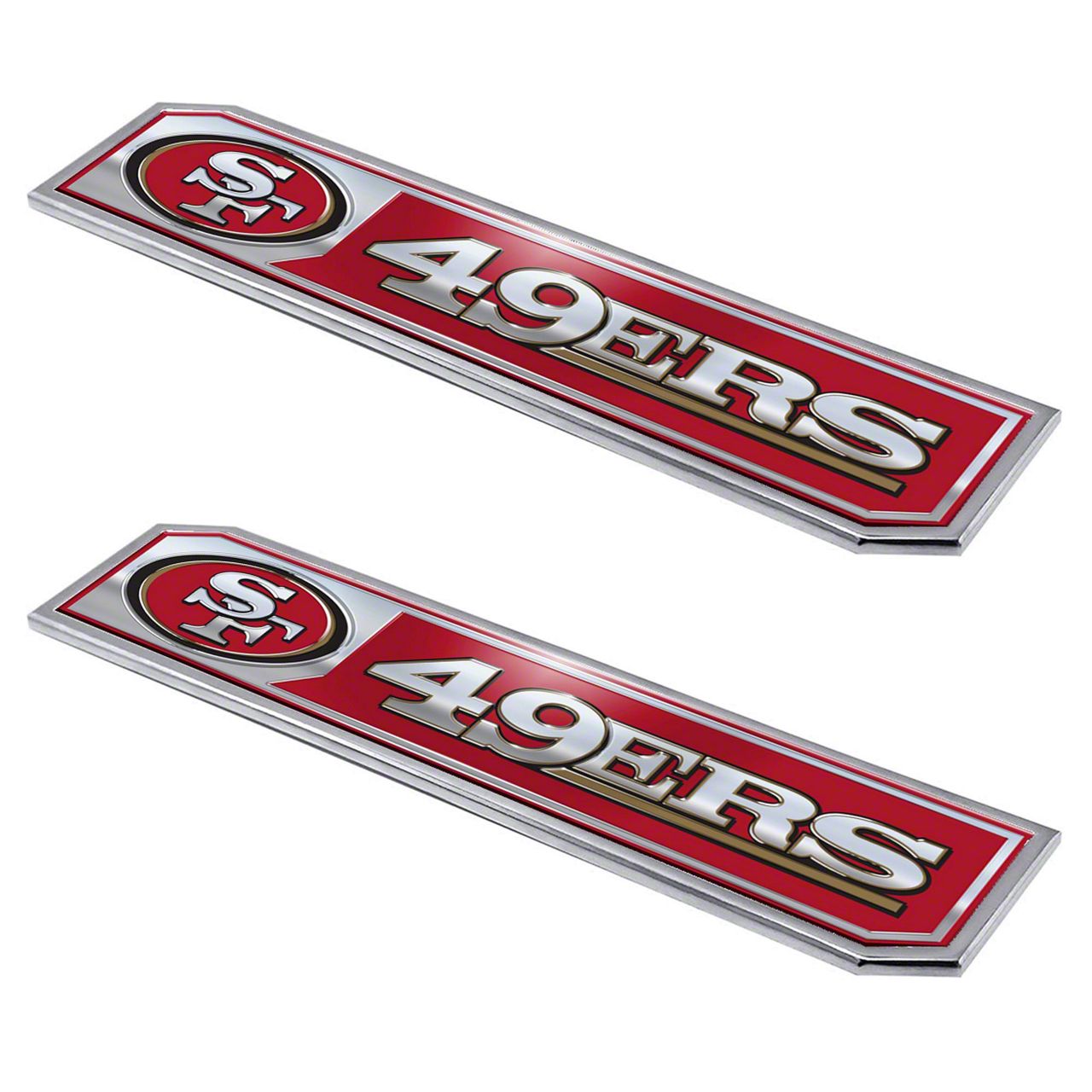 Mach-E San Francisco 49ers Embossed Emblems; Red (Universal; Some ...
