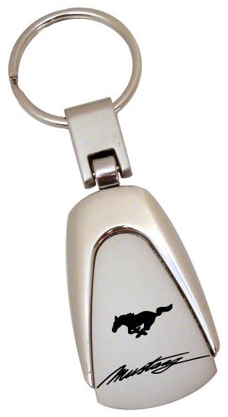 Mach-E Teardrop Style Key Chain with Running Pony Mustang Logo - Free ...