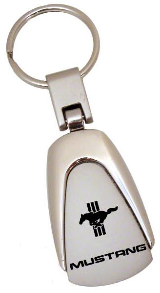 Mach-E Teardrop Style Key Chain with Tri-Bar Pony Mustang Logo - Free ...