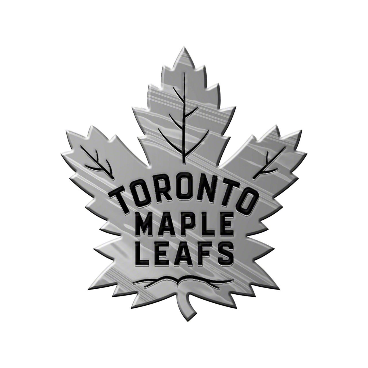 Mach-E Toronto Maple Leafs Molded Emblem; Chrome (Universal; Some Adaptation May Be Required ...