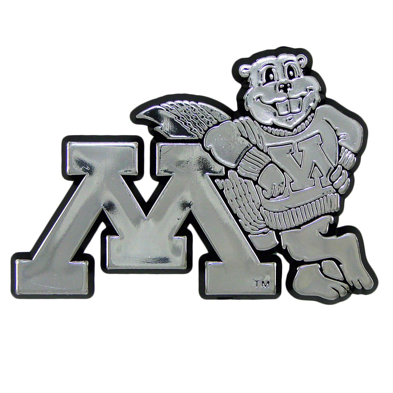 Mach-E University of Minnesota Molded Emblem; Chrome (Universal; Some ...
