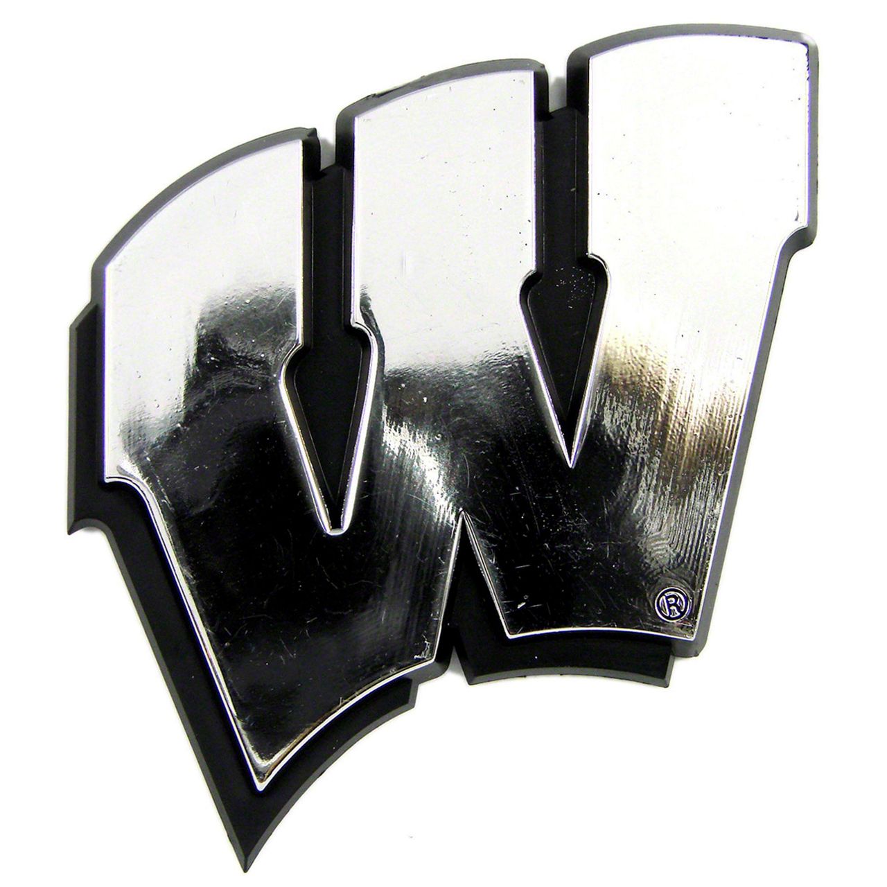 Mach-E University of Wisconsin Molded Emblem; Chrome (Universal; Some ...