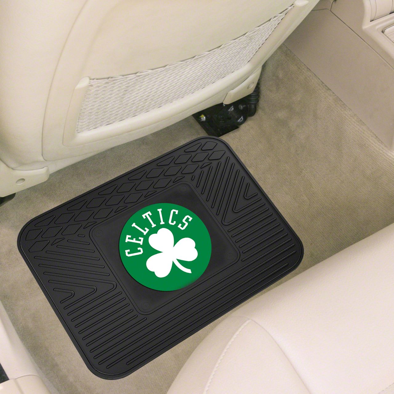Mach-E Utility Mat with Boston Celtics Logo; Black (Universal; Some ...