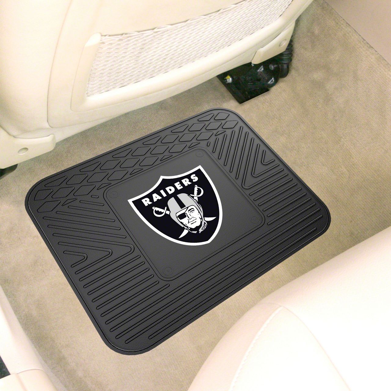 Mach-E Utility Mat with Las Vegas Raiders Logo; Black (Universal; Some ...