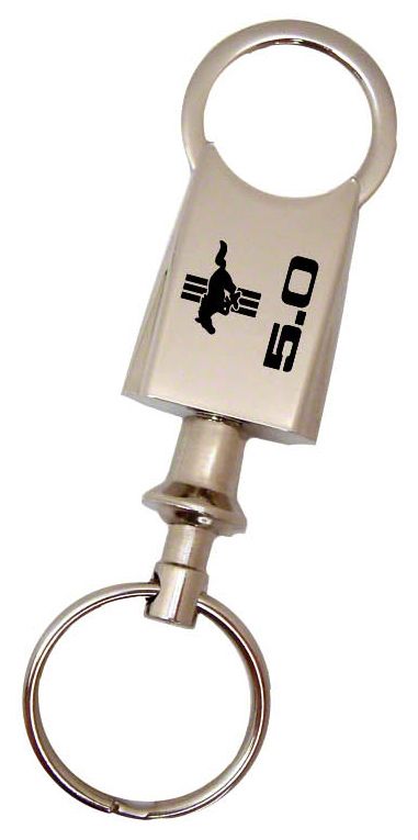 Mach-E Valet Pull Apart Keychain with Mustang 5.0 Logo - Free Shipping