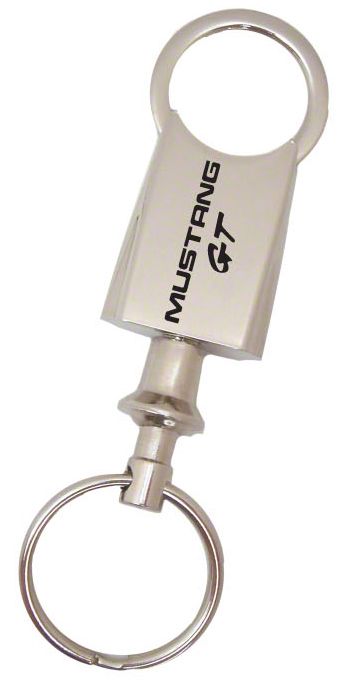 Mach-E Valet Pull Apart Keychain with Mustang GT Logo - Free Shipping