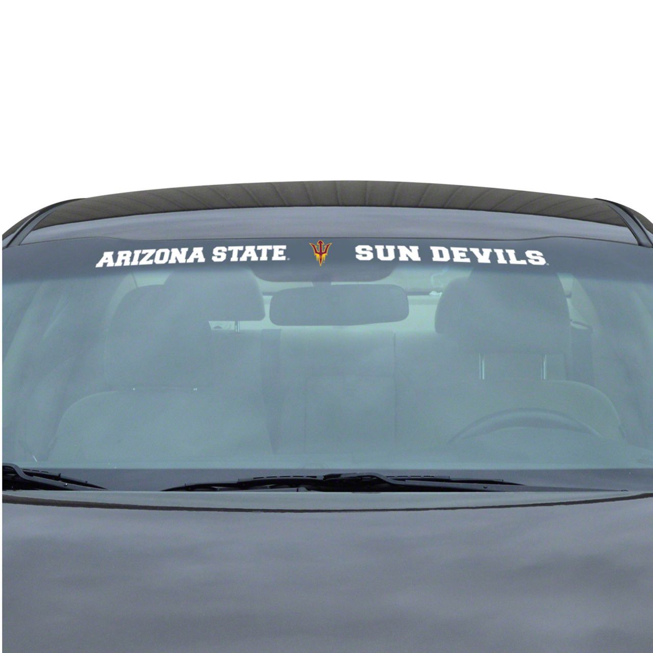 Mach-E Windshield Decal with Arizona State University Logo; White ...