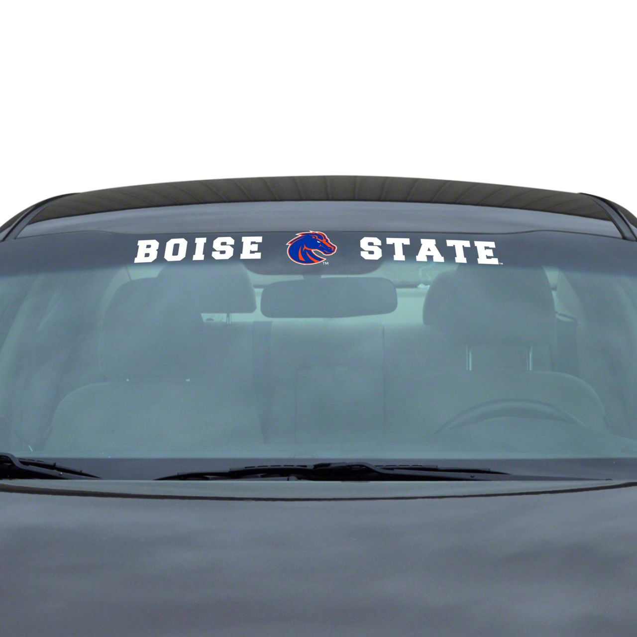 Mach-E Windshield Decal with Boise State University Logo; White ...