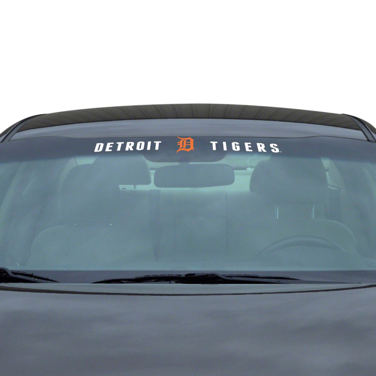 Mach-E Windshield Decal with Detroit Tigers Logo; White (Universal ...