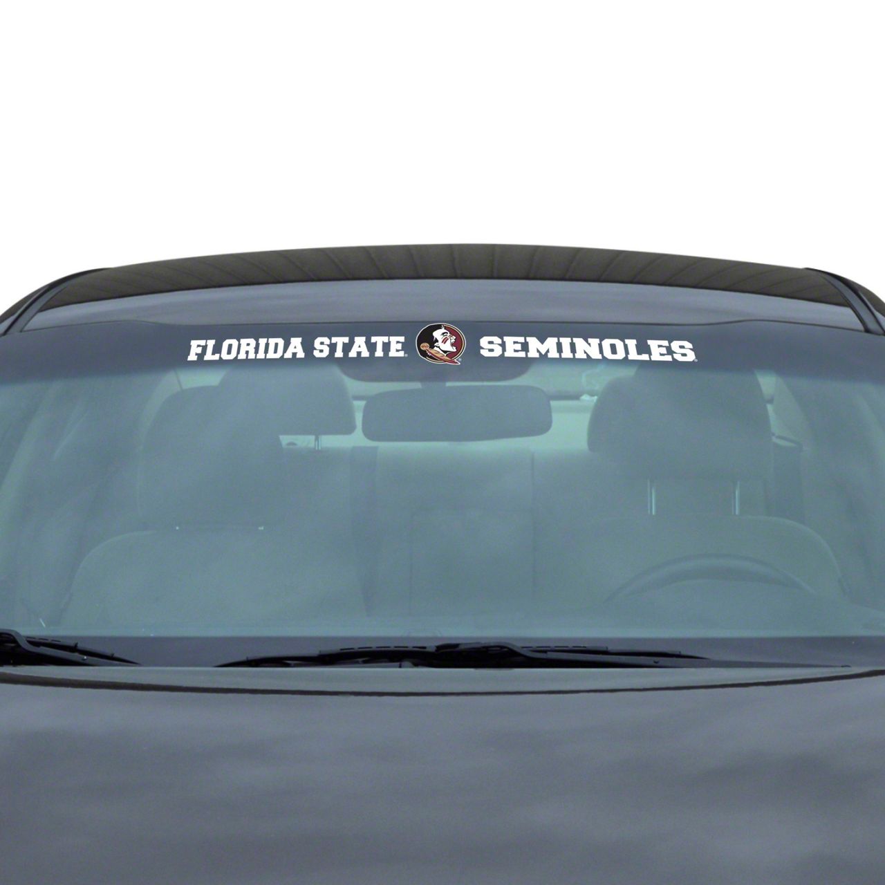 Mach-E Windshield Decal with Florida State University Logo; White ...