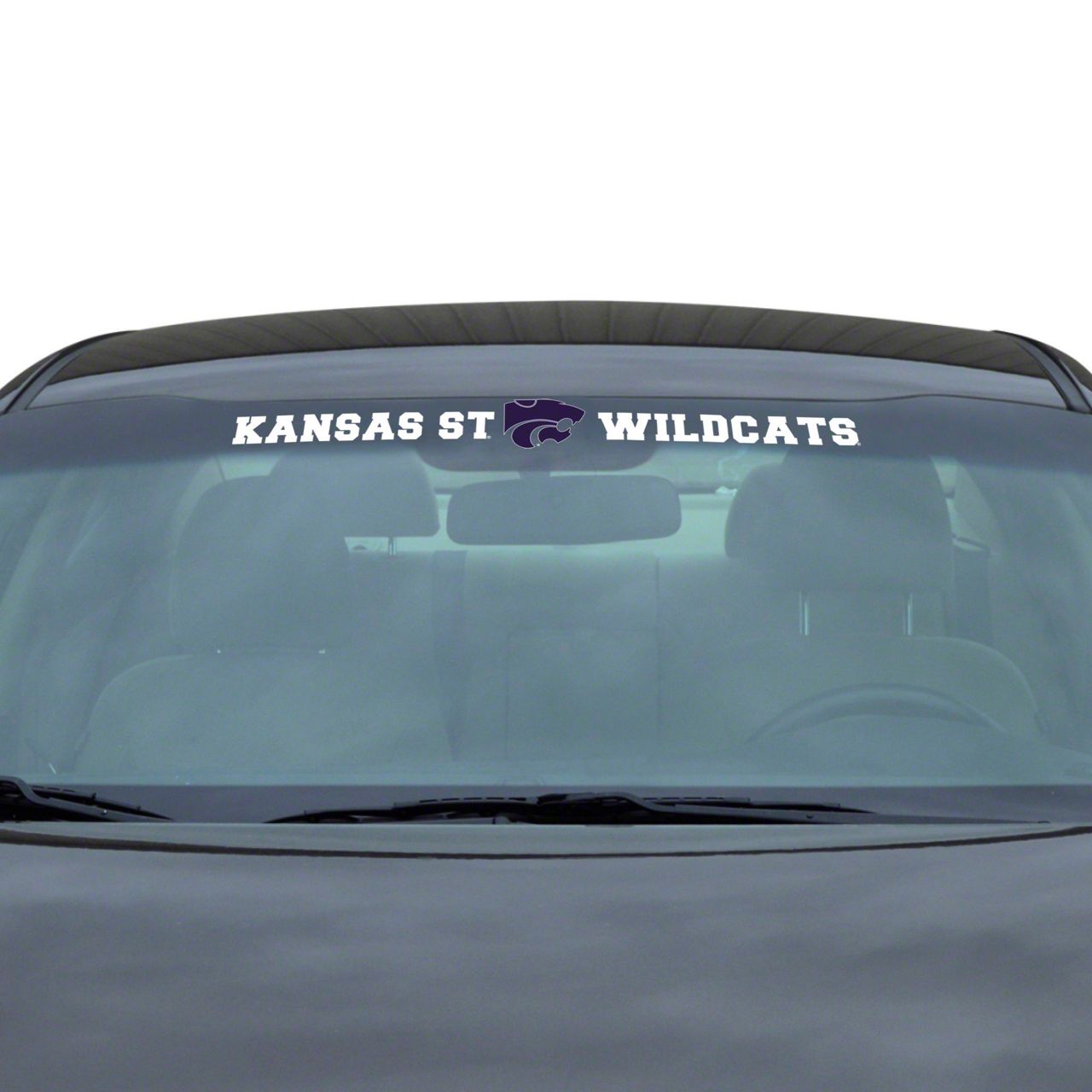 Mach-E Windshield Decal with Kansas State University Logo; White ...
