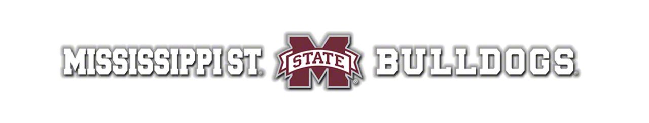Mach-E Windshield Decal with Mississippi State University Logo; White ...