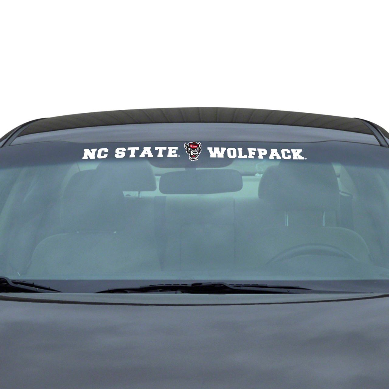 Mach-E Windshield Decal with NC State University Logo; White (Universal ...