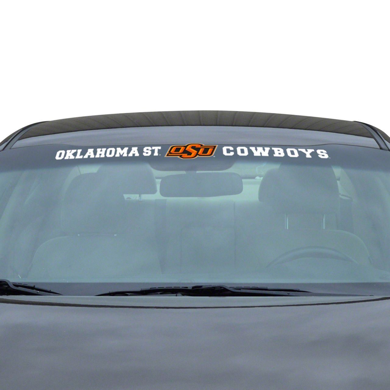 Mach-E Windshield Decal with Oklahoma State University Logo; White ...