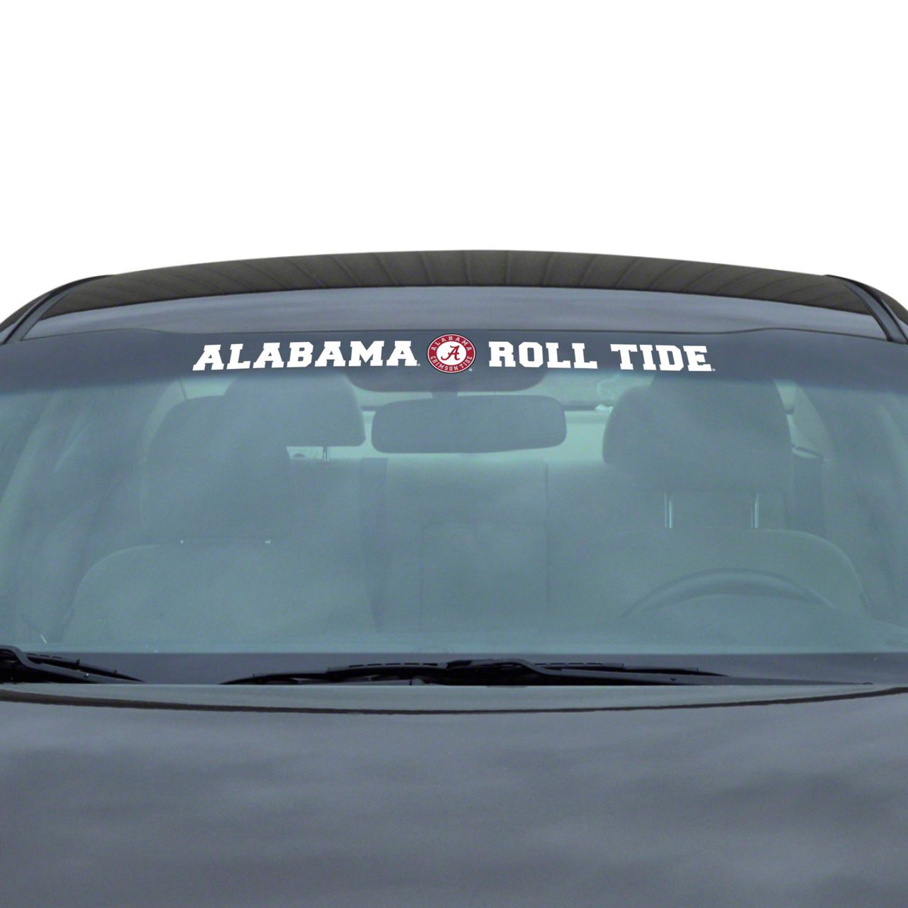 Mach-E Windshield Decal with University of Alabama Logo; White ...
