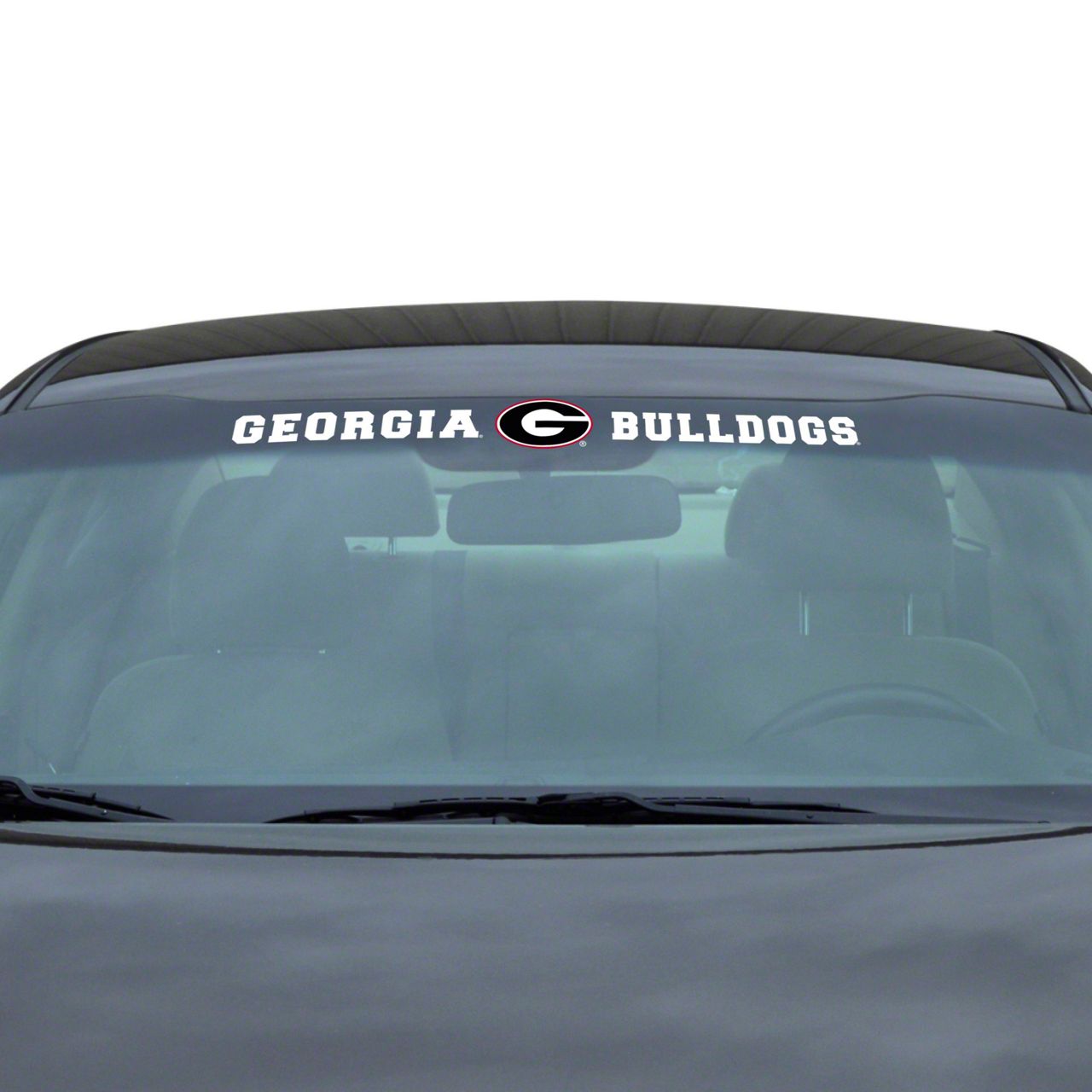 Mach-E Windshield Decal with University of Georgia Logo; White ...