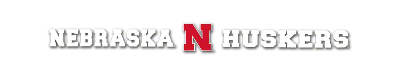 Mach-E Windshield Decal with University of Nebraska Logo; White ...