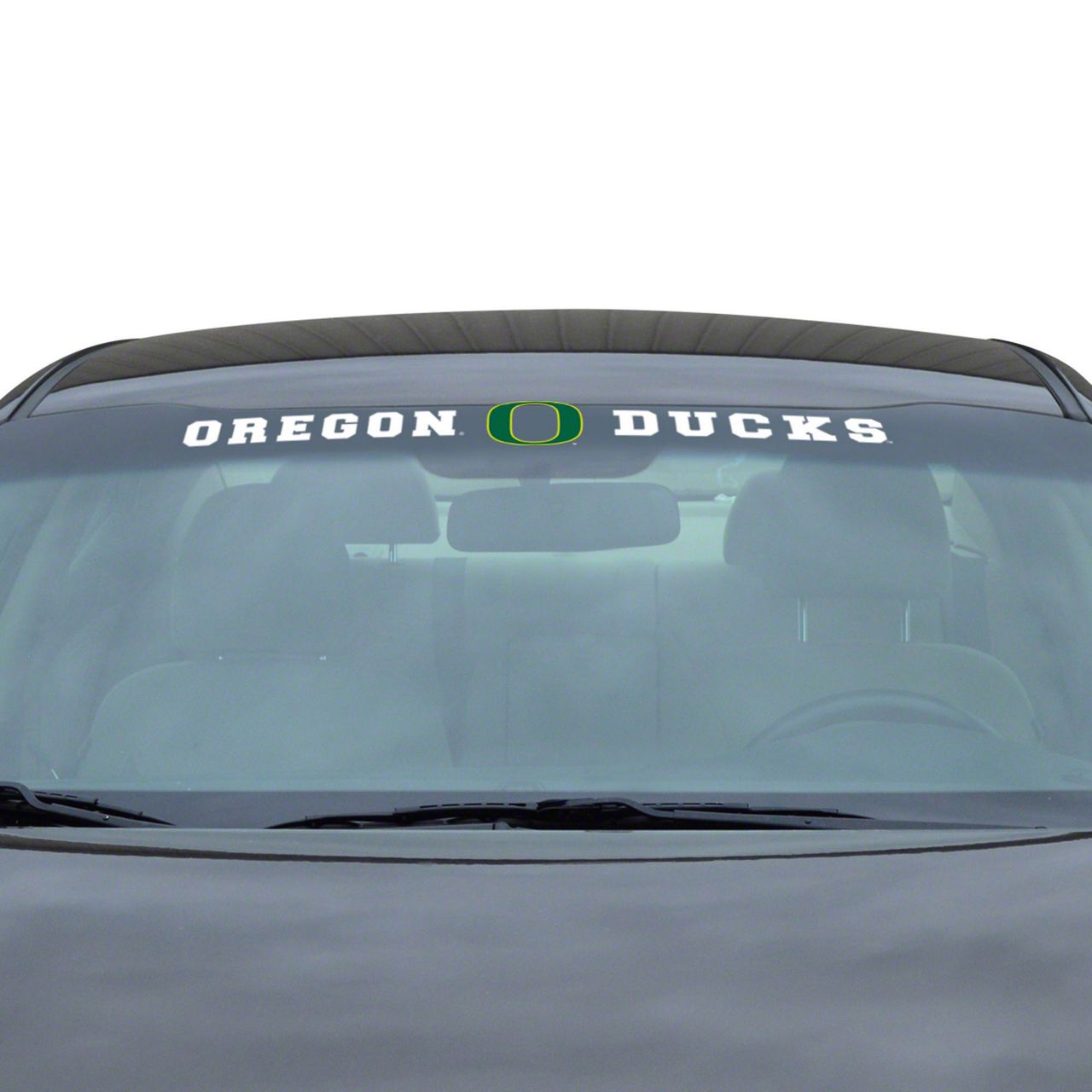 Mach-E Windshield Decal with University of Oregon Logo; White ...
