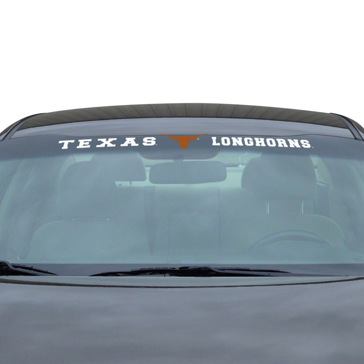 Mach-E Windshield Decal with University of Texas Logo; White (Universal ...
