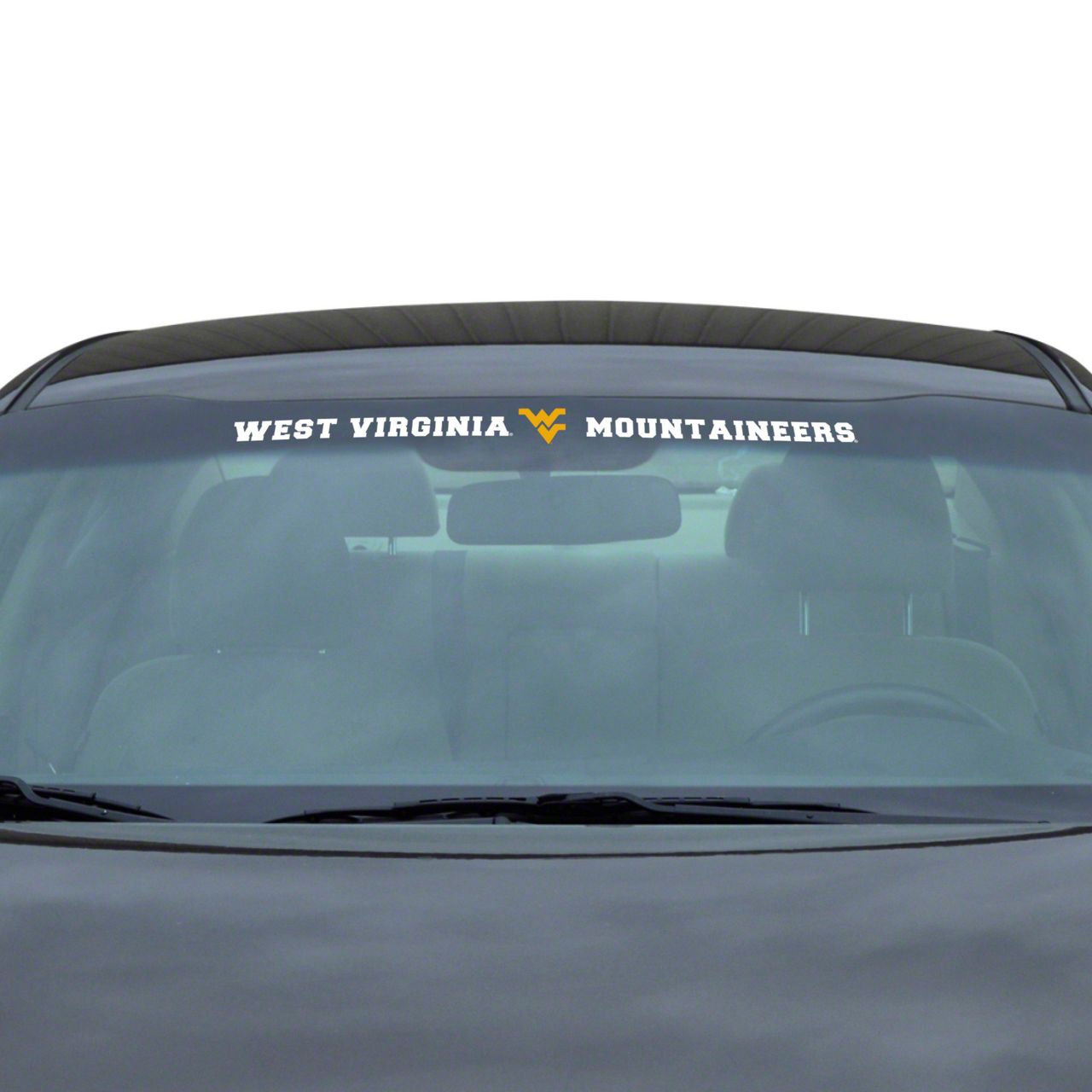 Mach-E Windshield Decal with West Virginia University Logo; White ...