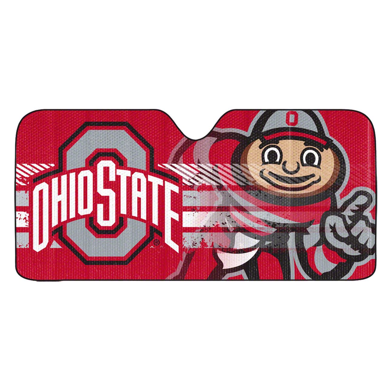 Mach-E Windshield Sun Shade with Ohio State University Logo; Red ...