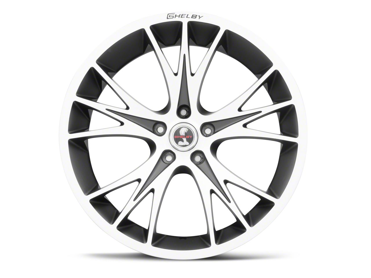 Shelby Mustang CS1 Gloss Black Machined Wheel; Rear Only; 20x11; 55mm ...