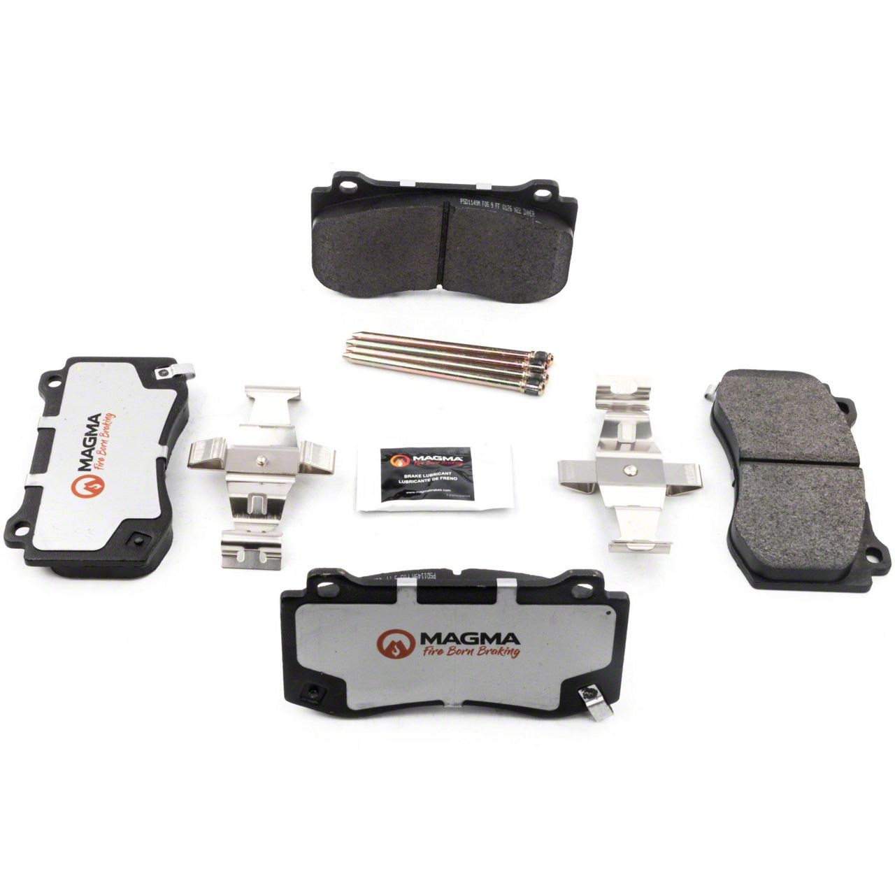 Magma Brakes Challenger Pro-Series Semi-Metallic Brake Pads; Front Pair ...